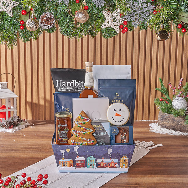 Holiday Snack Smorgasbord with Liquor - Baskets Hamilton - Hamilton ...