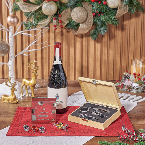 Snowman’s Wine & Chocolate Pairing - Hamilton Baskets - Hamilton Delivery.